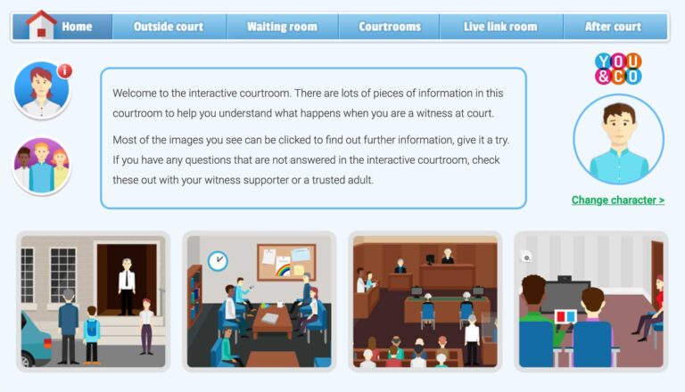 Interactive Court Room - Survivors Network